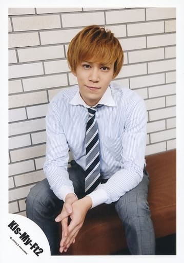 Kis-My-Ft2 / Kento Senga / Knee-Up, Sitting, Costume, White, Gray, Tie ...