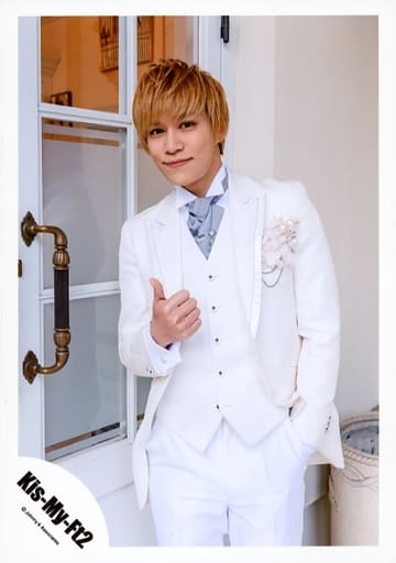 Kis-My-Ft2 / Kento Senga / Above-the-knee ・ Costume white ・ grey ...