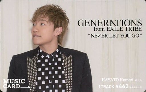 Collection Card (Male) / 「 NEVER LET YOU GO 」 MUSIC CARD (AQZ1-76307 ...