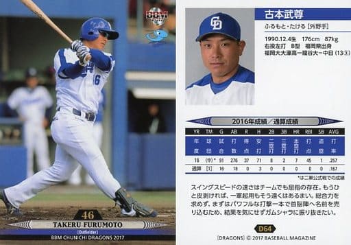 D64 [Regular Card] : Takeru Furumoto | Toy Hobby | Suruga-ya.com