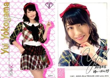 Idol (AKB48, SKE48) / AKB48 official Treasure CARD Yui Yokoyama ...