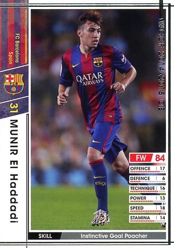WCCF/FW / Regular Card / 2014-2015 oe A109 [regular card] : Munir El Haddadi | Toy Hobby ...