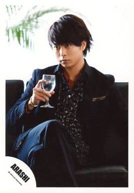 Arashi / Sho Sakurai / Sitting, Costume Black, Red, Right Hand Glass ...
