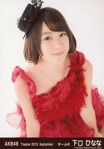 Official photo (AKB48, SKE48) / idol / AKB48 Hinana Shimoguchi / Knee-up / Knee-down / Sitting ...