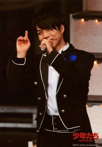 7 WEST / Daiki Shigeoka / Live Photo / Above the Knee / Costume Black / Right Hand Index Finger ...