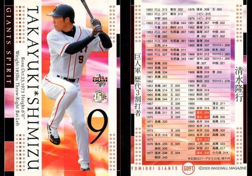 G091 [regular card] : Takayuki SHIMIZU | Toy Hobby | Suruga-ya.com