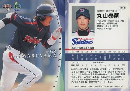 BBM / Regular Card / BBM2006 Tokyo Yakult Swallows TY60 [Regular Card ...