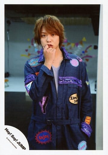 Hey! Say! JUMP / Yuya Takagi / Above-the-knee ・ Costume Blue ・ Connecting Denim ・ Purple ・ Right ...