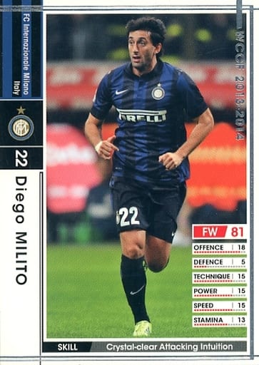 WCCF/FW / Regular Card / 2013-2014 175 [Regular Card] : Diego Milito ...