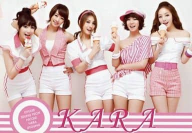 Official photo (female) / idol / KARA KARA/GO GO Summer! Costume Yellow, Group (5 People ...