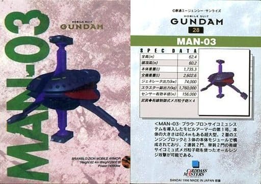 Anime Torayca / Normal / Carddas Masters MOBILE SUITE GUNDAM 28 Normal ...