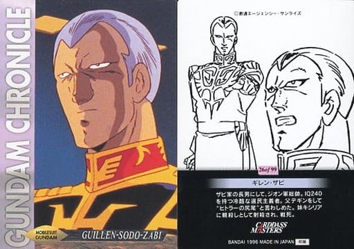Anime Torayca / Gundam Character Actor Card / Card Das Masters Gundam ...