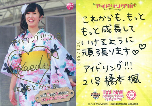 077 : Kaede Hashimoto / Regular (Gold Leaf Pressed with signature ...