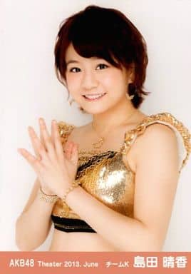 Official photo (AKB48, SKE48) / idol / AKB48 Haruka Shimada / Upper Body / Both Hands / Theater ...