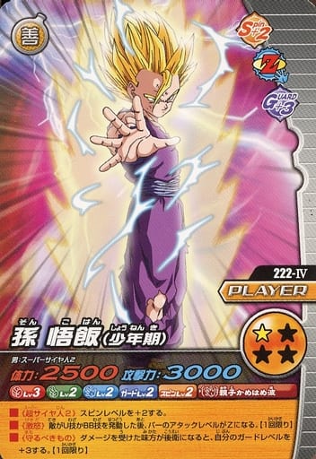 DBZ Data Card DAS / Player Card / W Explosion IMPACT 5 th 222-IV ...