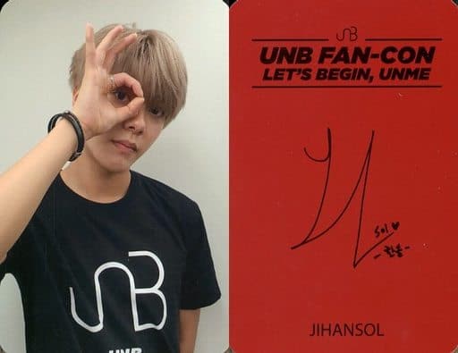 UNB / Hansol (from. Newkidd) / Back side print with signature / DVD ...