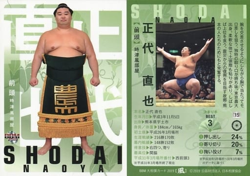BBM / Regular Card / BBM2019 Grand Sumo Card 「 Style 」 15 [Regular Card ...