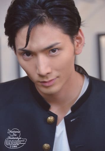 Official photo (male) / actor School 條拳 Taro / Bust Up / Costume Black ...