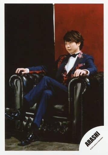 Arashi / Sho Sakurai / Whole body, costume black, white, red, check ...