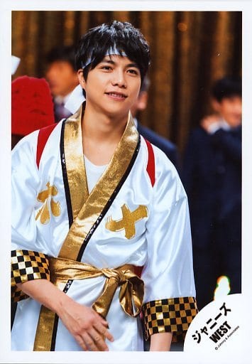 Johnny's West / Daiki Shigeoka / Above knee / Costume White / Gold / Red / Black / happi ...