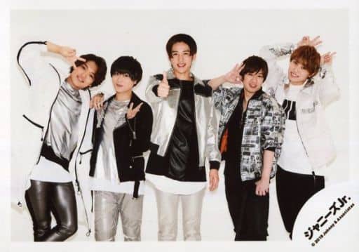 Space Six / Gathering (5 people) / Horizontal, Knee-High, Costume black, white, gray, silver ...
