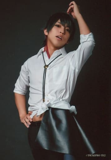 Shota Yamanaka (Koga 壱流) / Hizaue, Costume white, Dress shirt, Background black, Character Actor ...