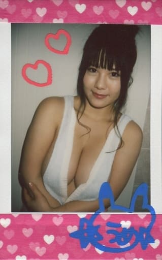 Official photo (female) / Gravure idol ☆ Hoshino Ume / with handwritten signature / Upper Body ...
