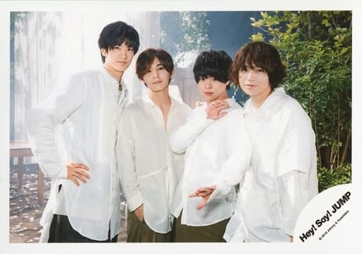 Hey! Say! JUMP / Assembly (4 persons) / Horizontal / Knee-High / Costume white / Nakajima right ...