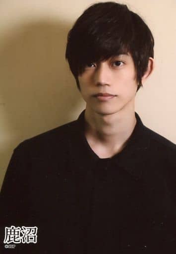 Kensuke Takahashi / Bust Up / Costume Black / Both Hands Down / Background Beige / Film 「 Kanuma ...