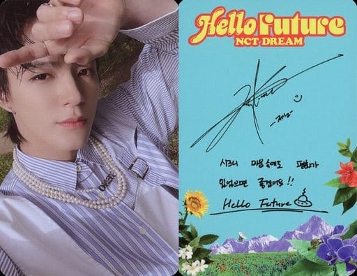 NCT DREAM / Geno (Jeno) / Back light blue / With Print Signature and Message / CDs "Hello Future ...