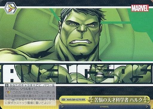MAR/S89-027R [RRR] : (Holoo) Hulk, a genius scientist of agony | Toy ...