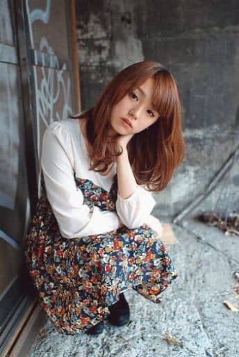 Official photo (female) / idol / AeLL. AeLL. / Ai Shinozaki / Body, Costume White, Flower ...