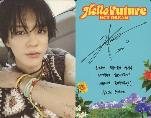 NCT DREAM / Geno (Jeno) / Back light blue / With Print Signature and Message / CDs "Hello Future ...