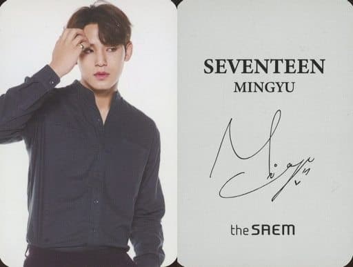 SEVENTEEN/MINGYU (Kim Min-gyu) / with signature printed on the back ...