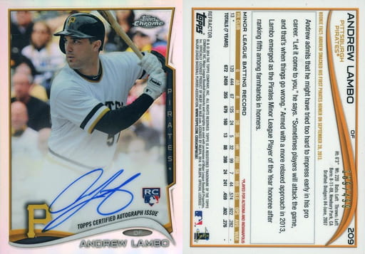 209 Autographs : ANDREW LAMBO (with handwritten signature) (/ 499 ...