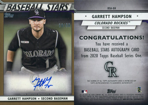 BSA-GH [autograph card] : GARRETT HAMPSON (with handwritten signature ...