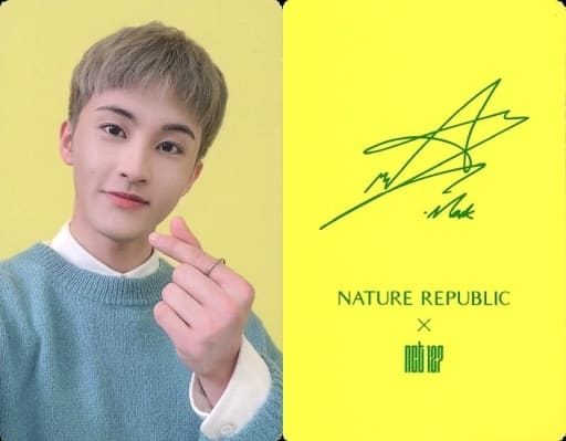 NCT127 / MARK / Back Side Printing with signature / "NATURE REPUBLIC x ...