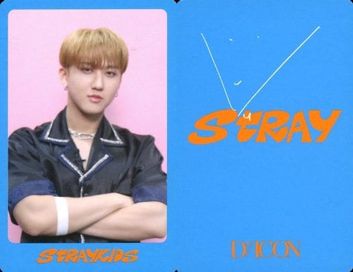 With signature Kids/Changbin (Changbin) / Blue frame / Reverse side ...