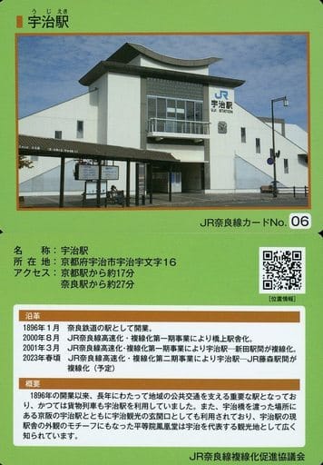 Public distribution card / JR Nara Line card No. 06 : Uji station | Toy ...