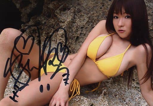 Official photo (female) / Gravure idol Mizuki Horii / with handwritten signature / Yokozuna ...