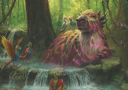 22/81 [Rare] : Capybara in the sun (artist gold hot stamping with ...