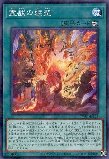 遊戯王/NP/魔法/TERMINAL WORLD TW01-JP125[NP]：霊獣の継聖 | Toy Hobby | Suruga-ya.com