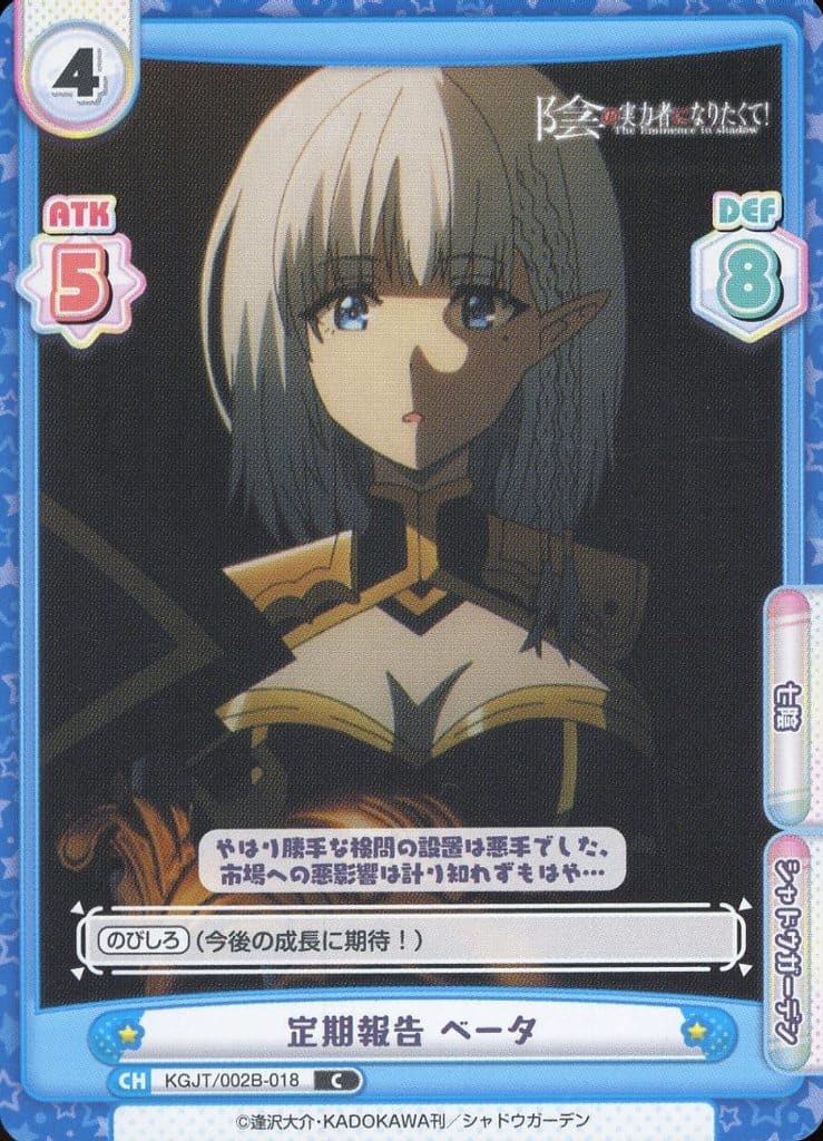 KGJT/002B-018 [C] : Periodic Reporting Beta | Toy Hobby | Suruga-ya.com