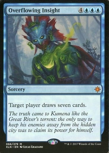 マジックザギャザリング/英語版/神話R/イクサラン/青 [神話R]：Overflowing Insight/溢れ出る洞察 | おもちゃホビー ...