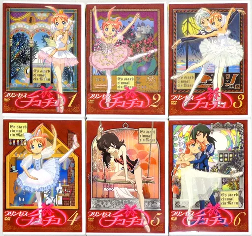 Anime DVD PRINCESS TUTU First Press Limited version 6 volume set with ...