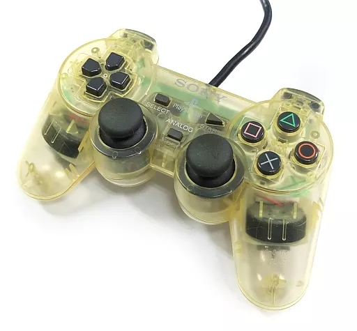 PS2 Hard Analog Controller (DUALSHOCK2) Crystal (Condition : Difficult ...