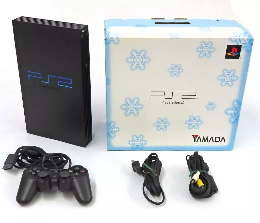 Junk 】 PlayStation 2 main body (SCPH-10000) [Yamada Denki Winter ...