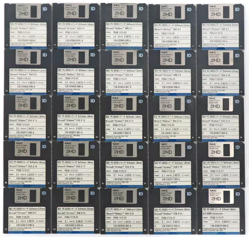 Software library Microsoft Windows3.1 (conditions : data disk only ...