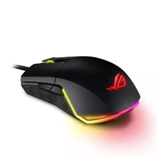 ASUS Wired RGB Gaming Mouse ROG PUGIO (Black) [P503 ROG PUGIO ...