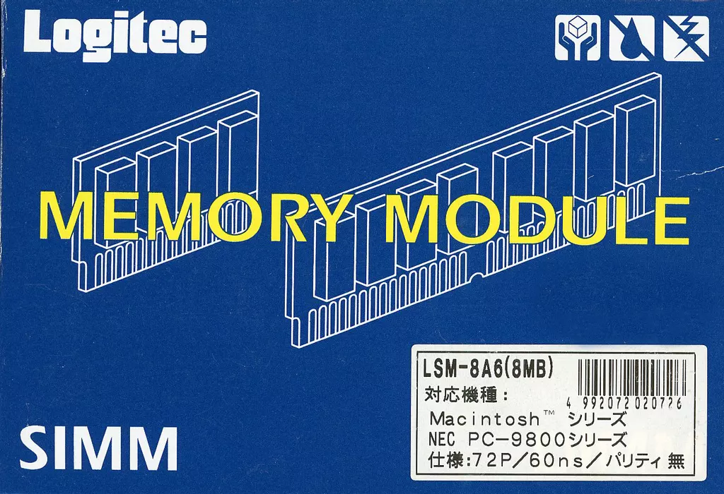 PC-9801ハード ロジテック 増設SIMMモジュール 8MB[LSM-8A6] | パソコン・スマホ | Suruga-ya.com